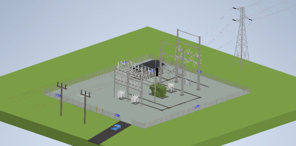 3D CAD Modeling Substation Design - Chattanooga Electrical Engineering ...